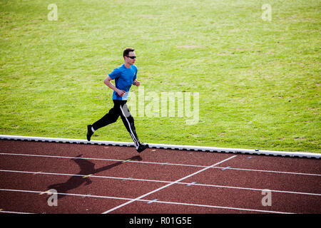 Professional runner training Stock Photo - Alamy