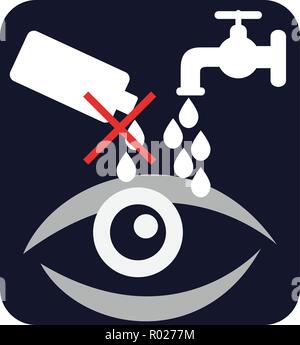 First aid eye wash Stock Vector Image & Art - Alamy