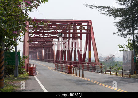 Xiluo Bridge crossing over Zhuoshui River, Xizhou Township, Changhua ...