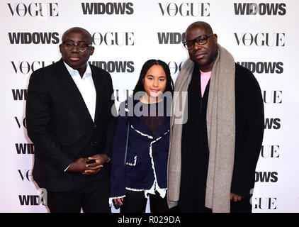 Edward Enninful, Alex McQueen and Steve McQueen attending a special ...