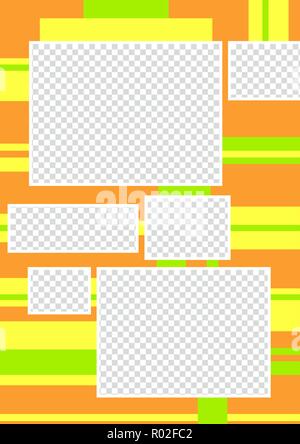 Colorful page border design template Stock Vector Image & Art - Alamy