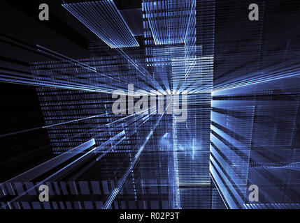 Three-dimensional 3D fractal texture. Computer generated abstract ...