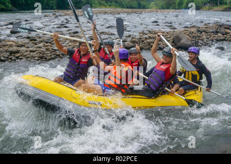 Kiulu Sabah Malaysia - Jul 21, 2018 : Group of adventurer doing white ...