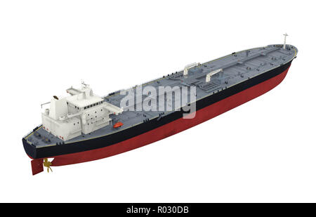 Tanker crude oil carrier ship, 3D model body structure, wire model ...