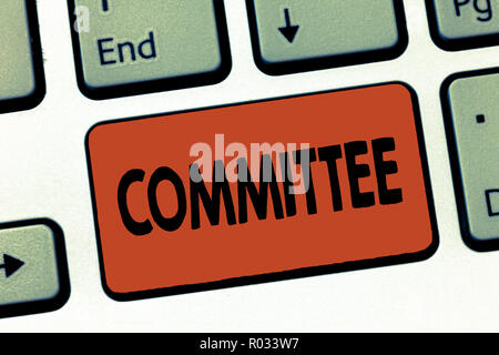 Text sign showing Committee. Conceptual photo Group of showing ...