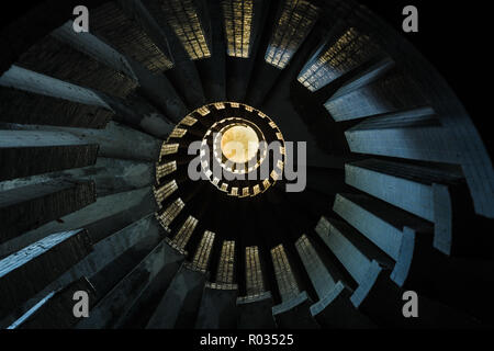 The Spiral Staircase in Manoir Colimacon, France Stock Photo - Alamy
