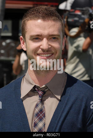 Justin Timberlake arriving at SHREK The THIRD Premiere at the Westwood ...