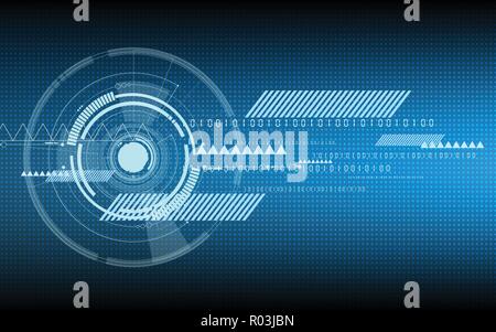 Vector abstract technological dotted global background design Stock ...