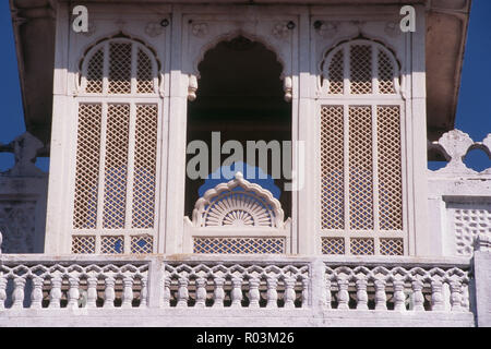Decorated balcony of Palace, Kota, Rajasthan, India, Asia Stock Photo ...