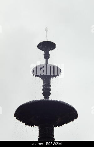 Three Tiered Water outdoor garden Fountains in morning sunlight spring ...