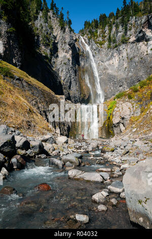 Comet Falls Trail in Mount Rainier National Park is a popular hiking ...
