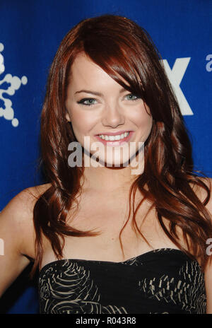 Emma Stone ( Drive ) arriving at the FOX tca Winter Party at the ...