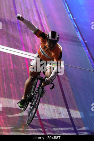 Robert Forstemann during day four of the Six Day Series at Lee Valley ...