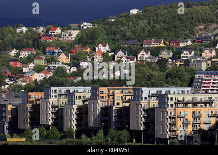 Skyline, Trondheim City, Trondelag County, Norway Stock Photo - Alamy