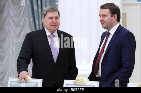 Russian Presidential aide Yury Ushakov attends a meeting in Moscow ...