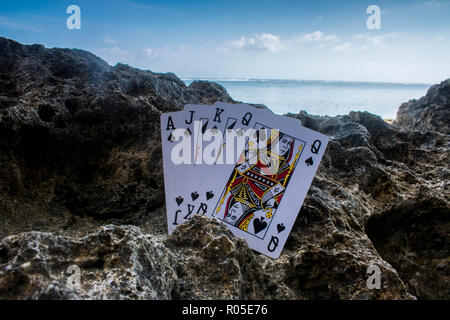 poker card gamble theme photo Stock Photo - Alamy