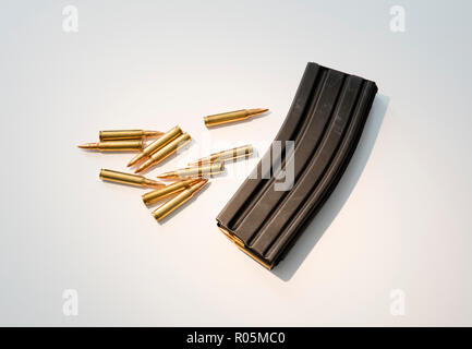military assault rifle with magazine Stock Photo - Alamy
