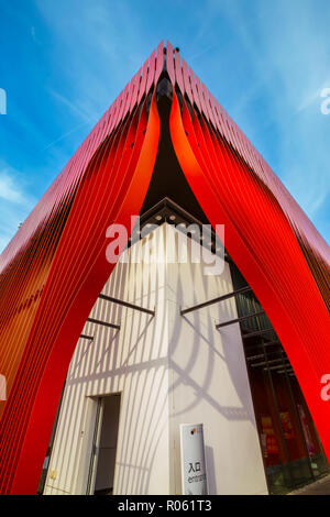 Aomori, Japan - April 23 2018: The Nebuta Warasse Museum is a great ...