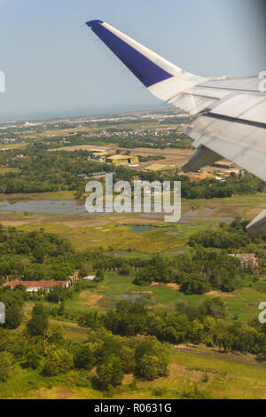 round scenery from the airplane porthole Stock Photo - Alamy