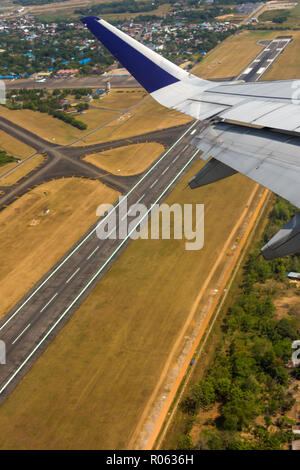 round scenery from the airplane porthole Stock Photo - Alamy