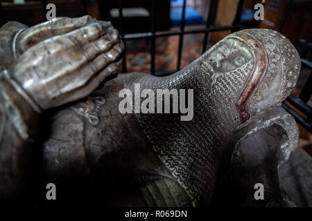 Sir Hugh Calveley, Tomb of Sir Hugh Calveley at St Boniface's Church at ...