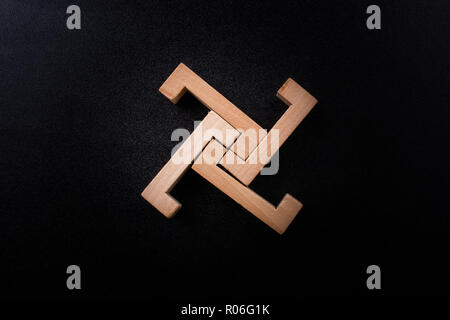 Swastik geometrical emblem of Nazi symbolism German Reich Stock Photo ...
