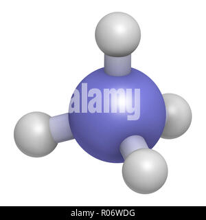 Ammonia 3D molecular model Stock Photo - Alamy