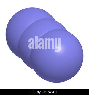 Azide anion, chemical structure. Azide salts are used in detonators and ...