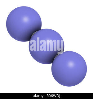 Azide anion, chemical structure. Azide salts are used in detonators and ...