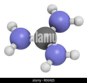 Guanidinium cation. Protonated form of guanidine. Skeletal formula ...