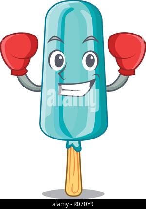 Boxing ice cream character cartoon Stock Vector Image & Art - Alamy