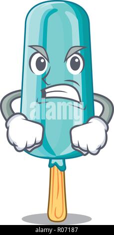 angry ice cream mascot vector illustration cartoon style Stock Vector ...