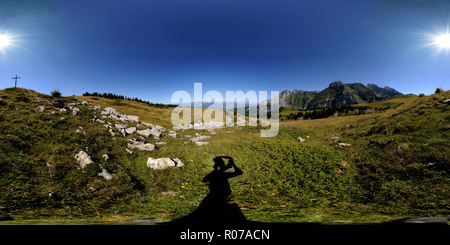 360° view of Plateau de Cenise - Alamy