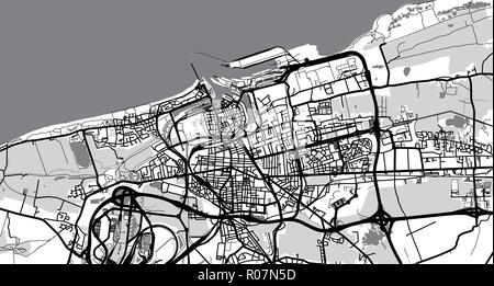 Urban vector city map of Calais, France Stock Vector Image & Art - Alamy
