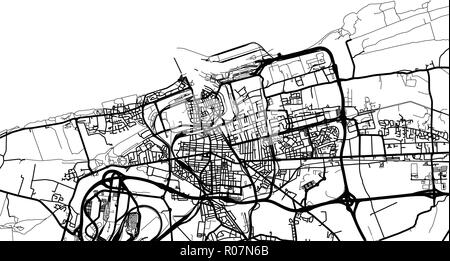 Urban vector city map of Calais, France Stock Vector Image & Art - Alamy