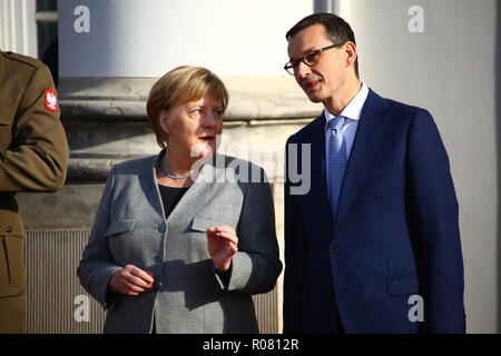 Warsaw, Poland. 02nd Nov, 2018. Prime Minister Mateusz Morawiecki held ...