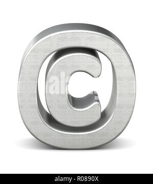 3d silver copyright symbol Stock Photo - Alamy