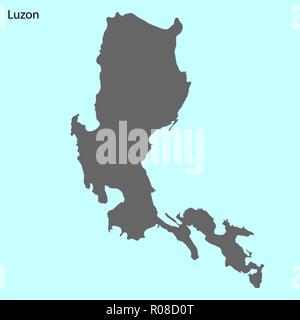 High quality map of Luzon is the island of Philippines Stock Vector ...
