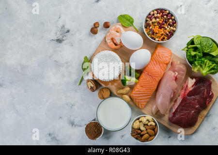 Selection on vegetarian and animal origin protein sources, copy space ...