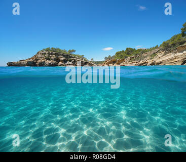 Surface sandy rock. Rocky shore of the Caspian Sea Stock Photo - Alamy