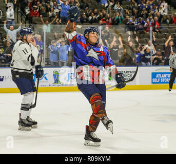 ECHL Nov 2 - Jacksonville, FL, U.S.: Jacksonville Icemen forward Wacey ...