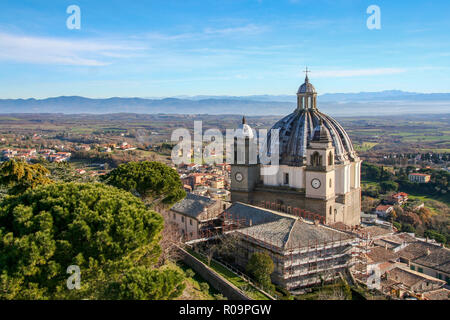 montefiascone cathedral on Bolsena lake, Viterbo, Lazio, Italy Stock ...