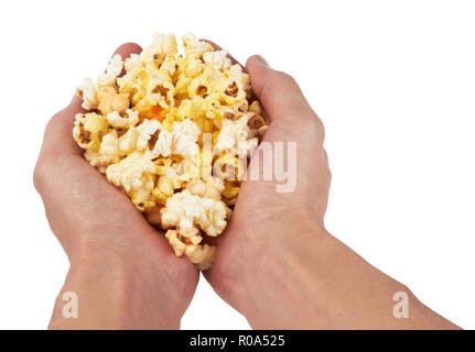 hand picking a tasty popcorn Stock Photo - Alamy