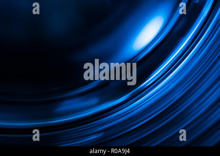 Abstract background of moving traffic light trails with circle bokeh ...