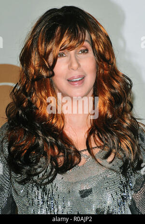 Cher in the press room at 50th Annual Grammy Award at the Staples ...