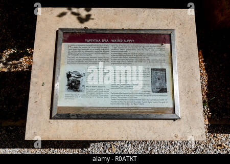 Simple Venetian Drinking Fountain, subterranean cistern and part of a ...