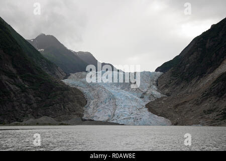 Alaska's Davidson Glacier on an overcast summer day Stock Photo - Alamy