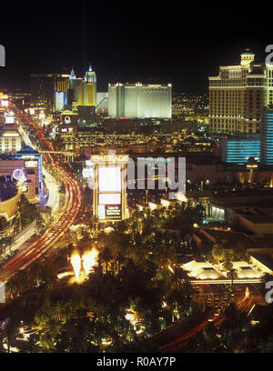1998 HISTORICAL HOTELS CASINOS THE STRIP LAS VEGAS SKYLINE NEVADA USA ...