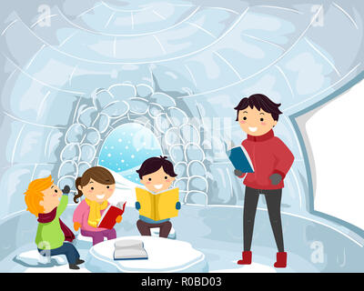 Illustration of a Girl Teacher Talking to Kids Boys, an Angry Kid and ...