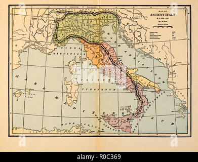 Map of Ancient Italy Stock Photo - Alamy